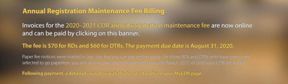 - Commission on Dietetic Registration