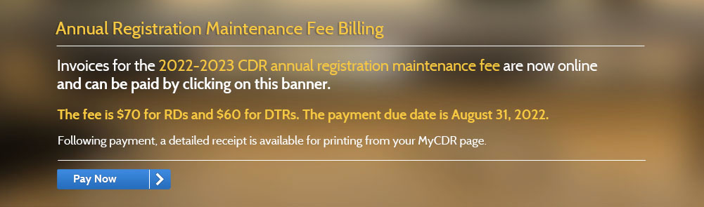 - Commission on Dietetic Registration